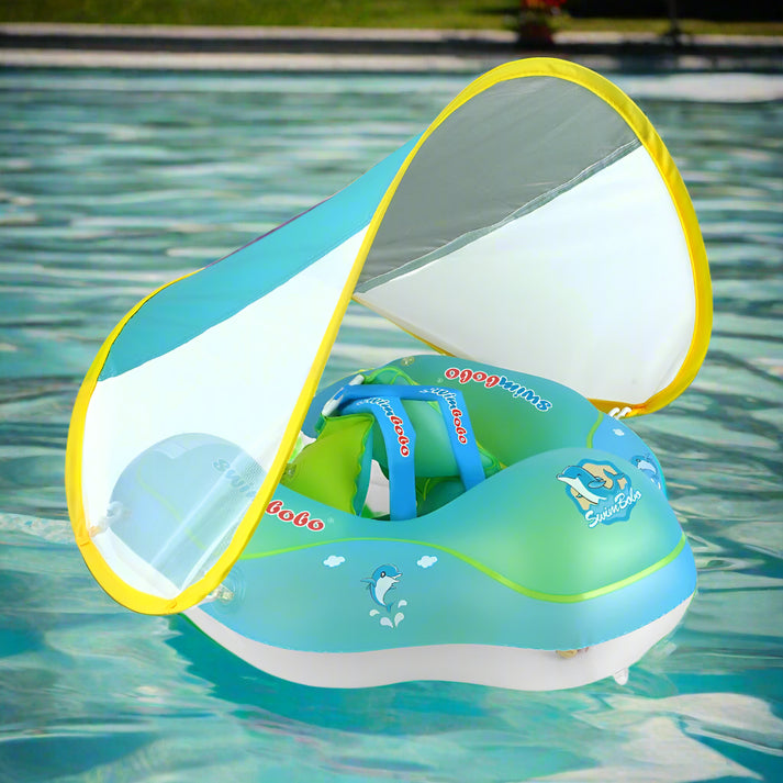 Bouée Gonflable à Ombrelle Anti UV pour Bébé | Sunsplash – Mon Adorable ...